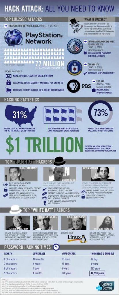 Overview of Hacking in 2011 [Infographic] - AnsonAlex.com