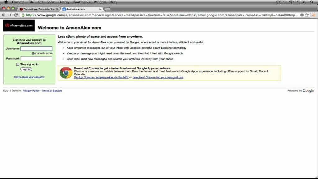 Google Apps Admin Console Tutorial [Video] - AnsonAlex.com
