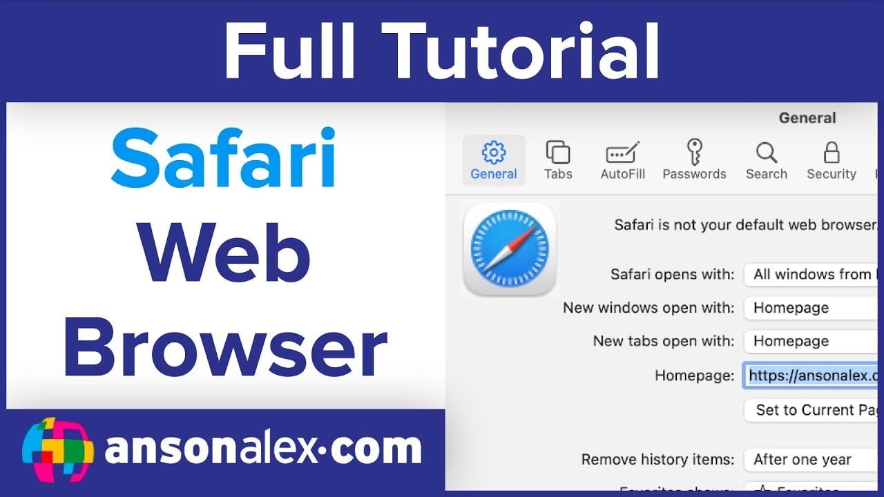 Safari Tutorial for Beginners - AnsonAlex.com
