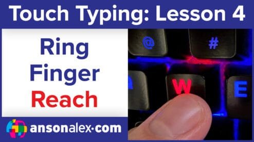 Touch Typing Lessons + Practice for Speed and Accuracy - AnsonAlex.com