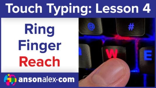 Touch Typing Lessons + Practice for Speed and Accuracy - AnsonAlex.com