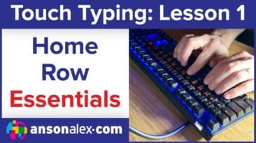 Touch Typing Lessons + Practice for Speed and Accuracy - AnsonAlex.com